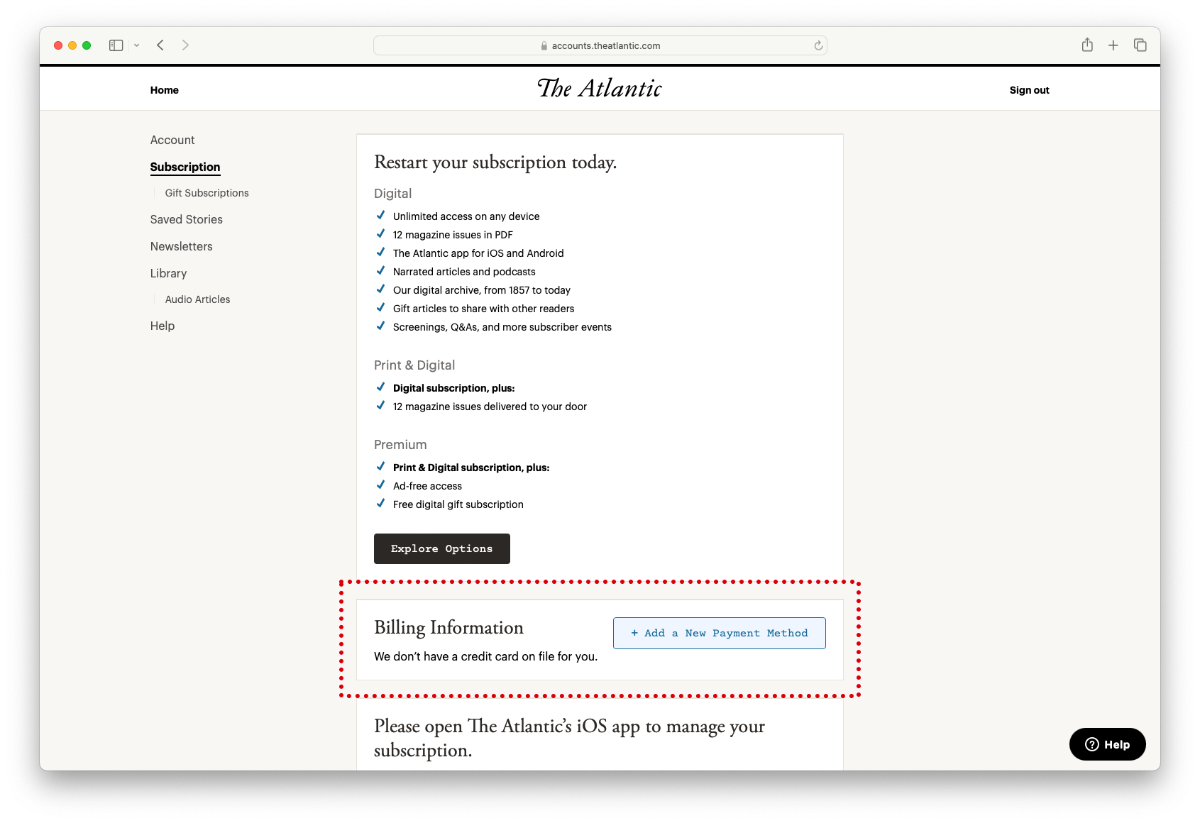 Connect your subscription to your account – Help Center
