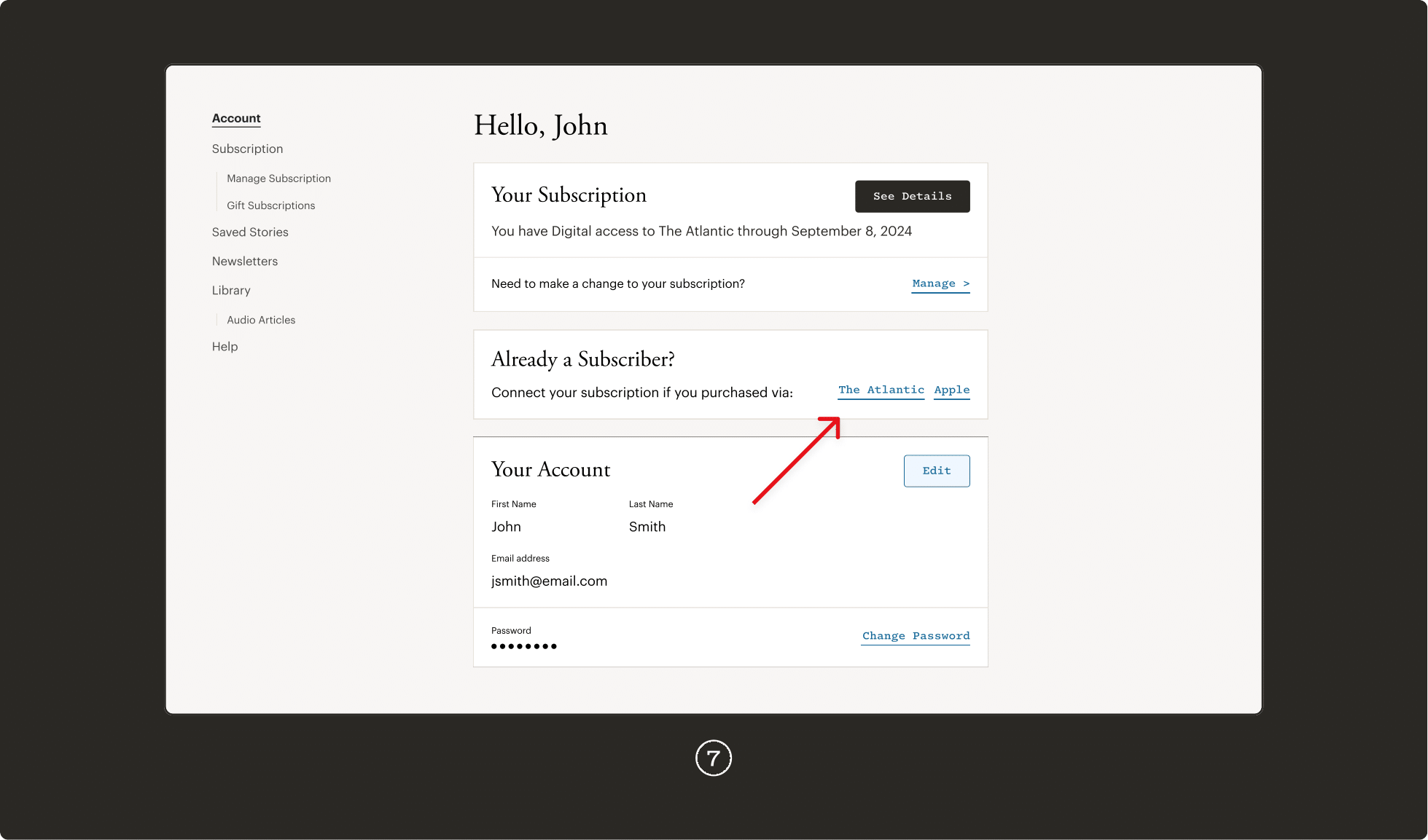 Connect your subscription to your account – Help Center